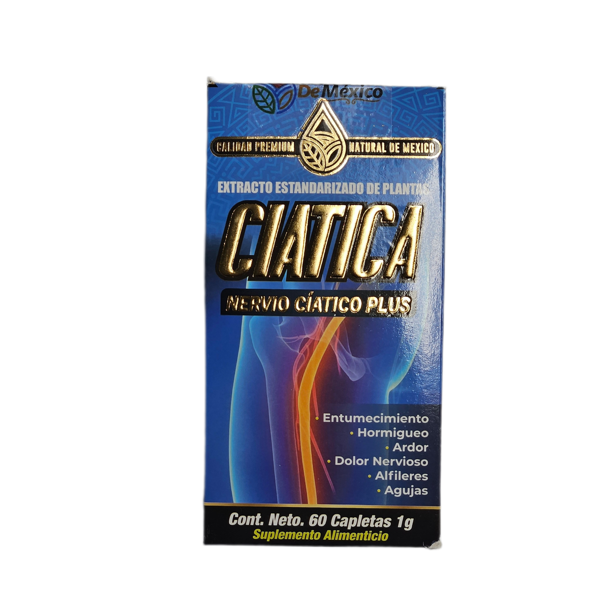 Ciática (nervio ciático plus) - 60 Capsules. 1 g. – El Paisa Mercadito