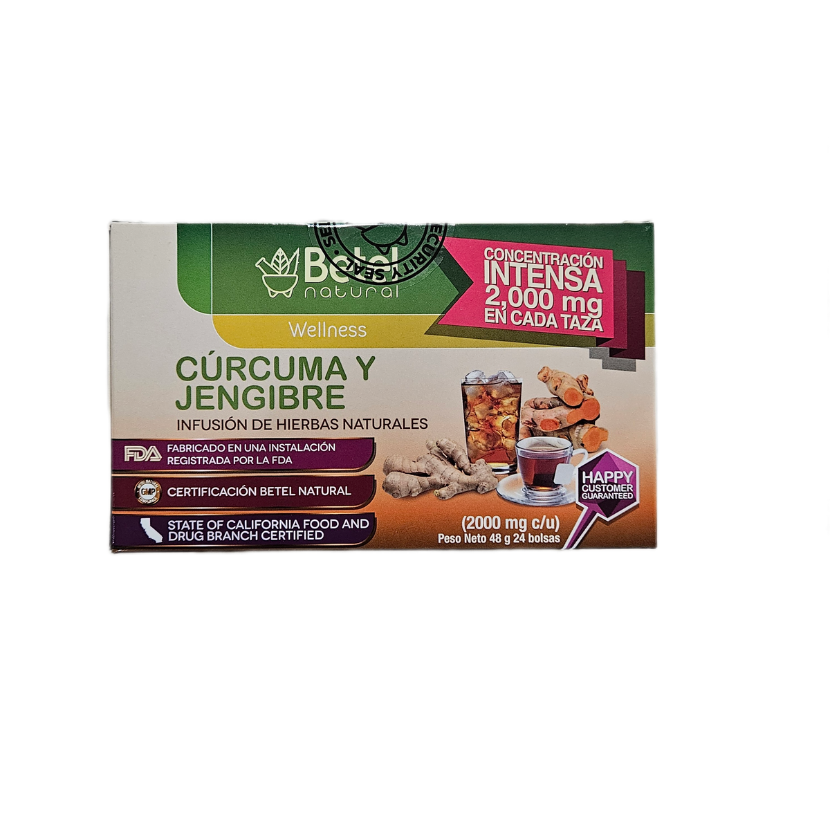 Curcuma Y Jengibre - 24 tea bags. 2000mg ea. – El Paisa Mercadito